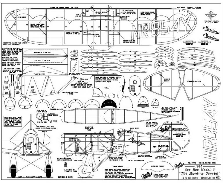 1930 Gee Bee Model C "Myodine Special" - 18.8in wingspan - The Gee Bee.com