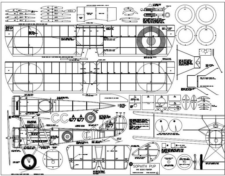 Sopwith Pup - 31in wingspan - The Gee Bee.com