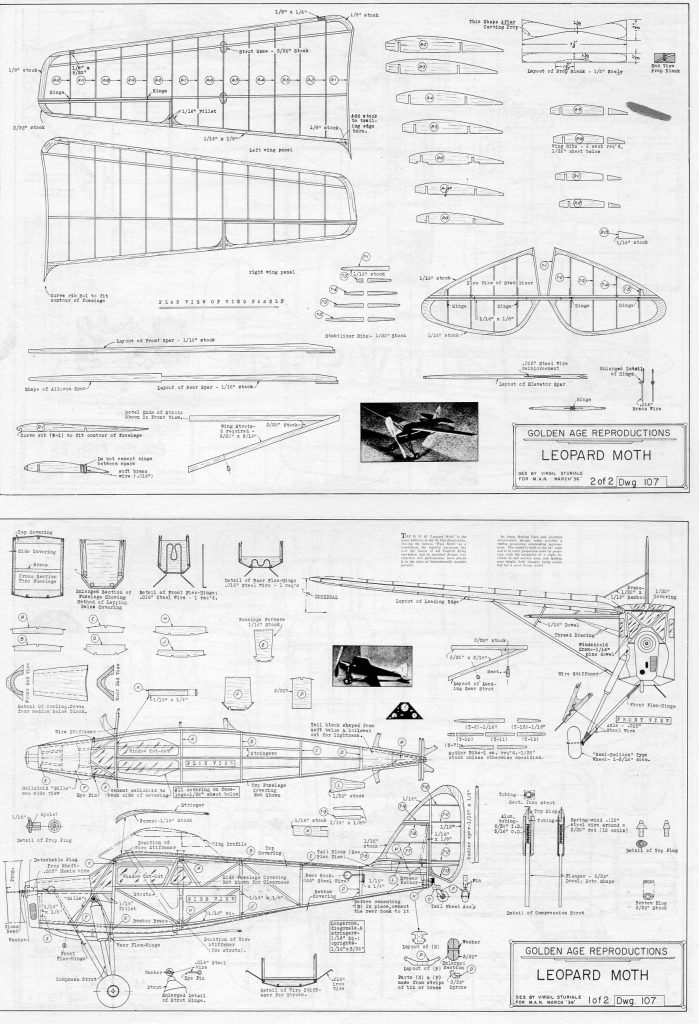 DH Leopard Moth - 23 in - The Gee Bee.com