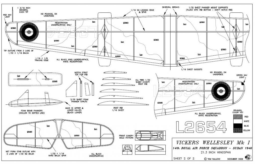 Vickers Wellesley - 21.3 in wingspan - The Gee Bee.com